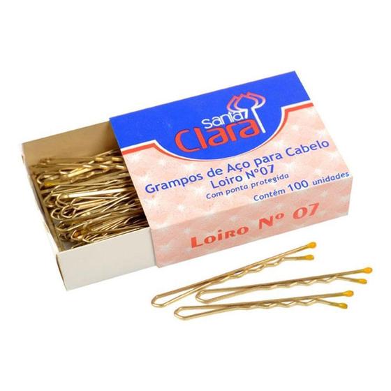 Grampos de Aço para Cabelo Loiro N07 SantaClara c/100un 123 - Santa ...