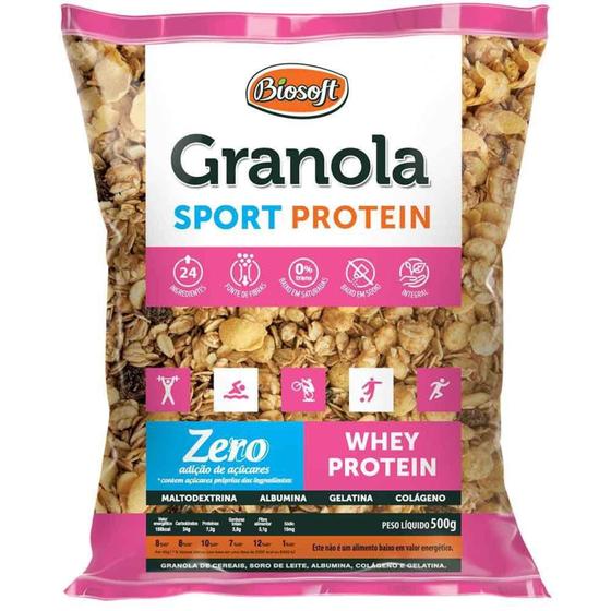 Granola Zero com Whey Protein Biosoft 500g - Granola - Magazine Luiza