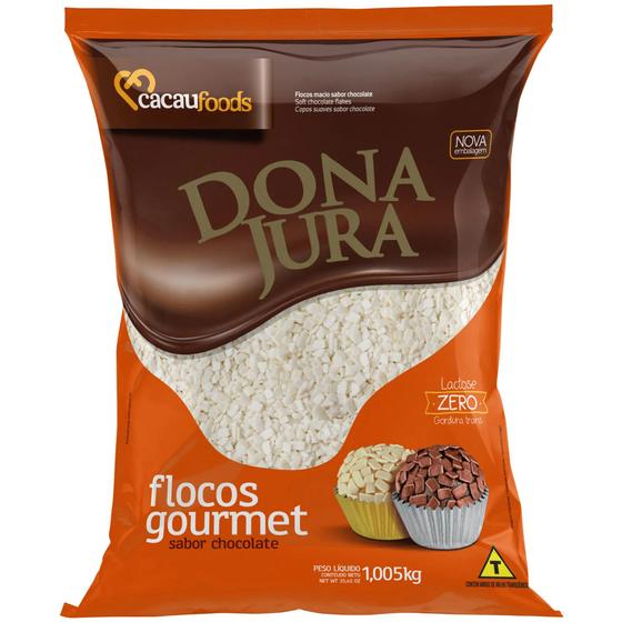 Granulado Flocos Macio Chocolate Branco Dona Jura 1,05kg - Granulado ...
