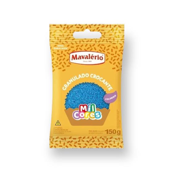 Granulado Mil Cores Crocante Azul Mavalério 150g un - Granulado ...