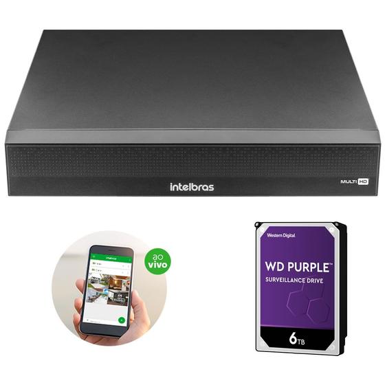 Gravador Digital DVR 16 Canais 2MP Multi HD Inteligência Vídeo MHDX ...