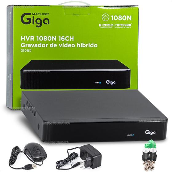 Gravador Digital Dvr Giga Gs0482 16 Canais 1080n Cftv Híbrid - GIGA ...