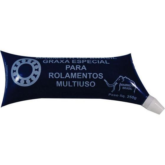 Graxa Azul para Rolamento Bisnaga 250g com Bico - Mammoth Brasil ...