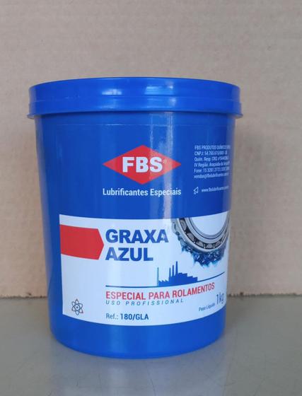 Graxa Azul para rolamentos 135ºC FBS 180 - Kg - FBS Lubrificantes ...