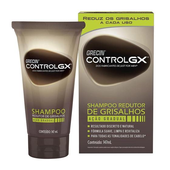 Grecin Control GX Shampoo Redutor de Grisalho 147ml - Shampoo ...