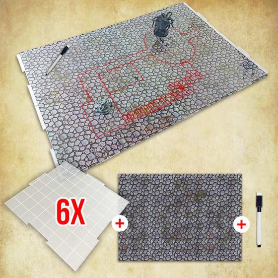 Grid de Batalha Transparente 6 Placas - RPG - Forja Fantasy - Jogos de ...