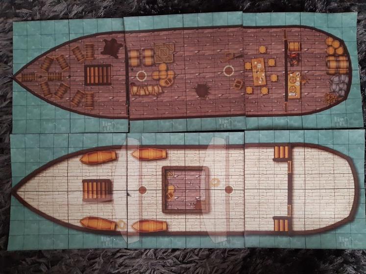 Grid Navio para RPG 20x20 - Tabuleiro Arcano - Barco, Navio e Lancha de ...