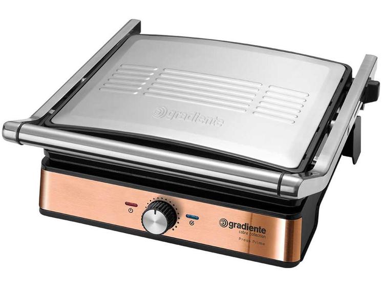 Grill Gradiente Press Prime 1500W Antiaderente - com Coletor de Gordura ...