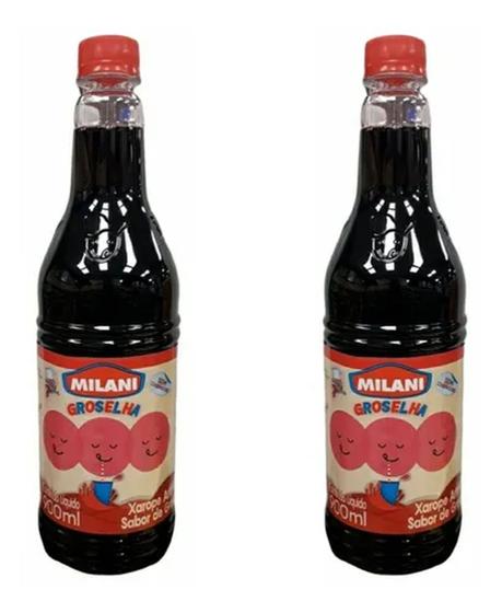 Groselha Milani Kit com 2 unidades 900ml - Xarope para Bebida ...