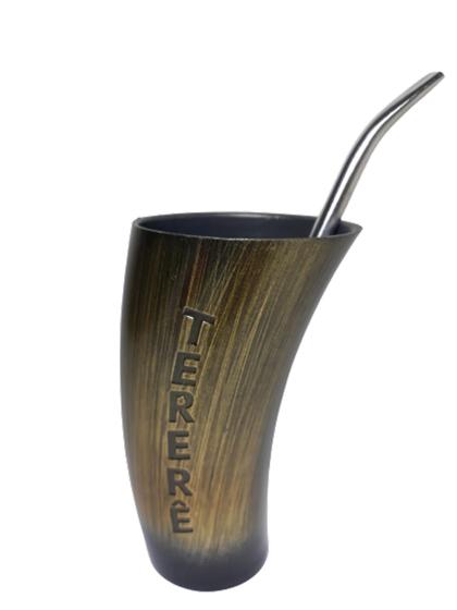 Guampa Copo De Terere Com Bomba Cuia para Mate Gelado - AMANGU STORE ...