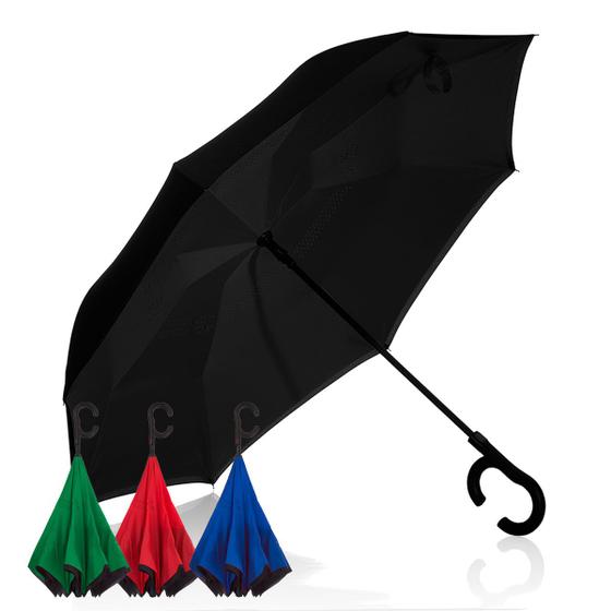 Guarda chuva invertido com cabo plástico e haste de metal - MUNDO STORE ...