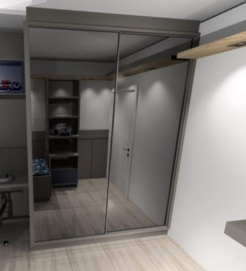 Guarda roupa 2 portas espelhado - FMMoveis - Guarda-Roupa / Roupeiro ...