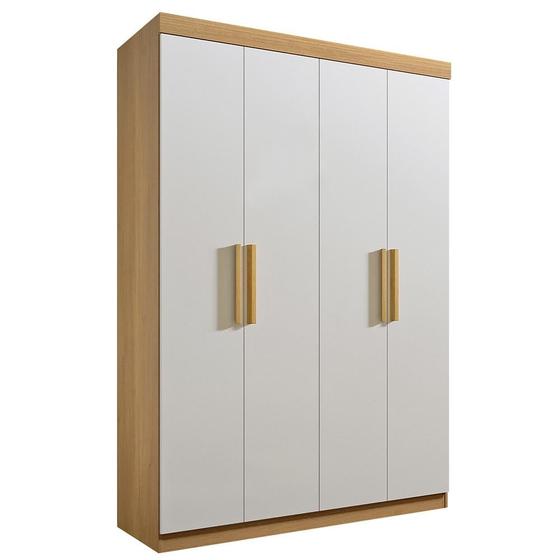 Guarda Roupa 4 Portas 3 Gavetas Colibri Plus D'Doro Cinamomo Off White ...