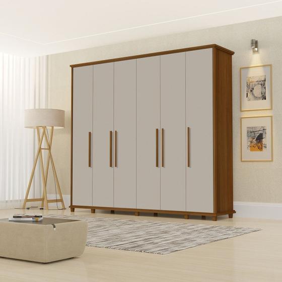 Guarda Roupa 6 Portas 6 Gavetas 100% MDF Pratic - Móveis Fazzio ...