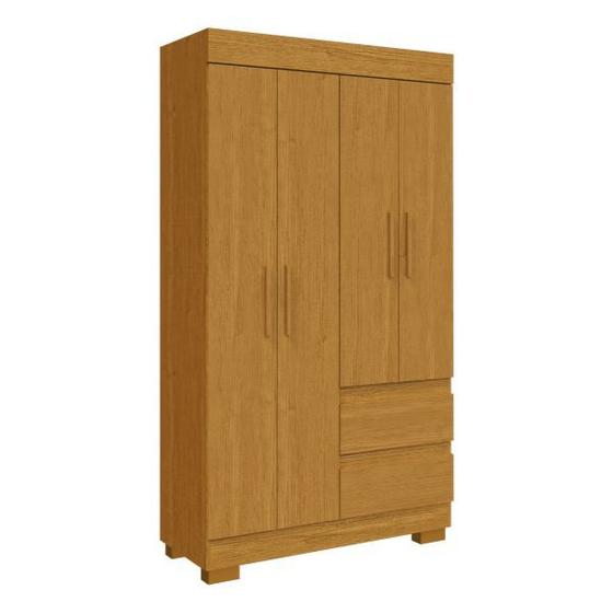 Guarda Roupa ACP Maya 4 Portas - Cinamomo - ACP Móveis - Guarda-Roupa / Roupeiro - Magazine Luiza