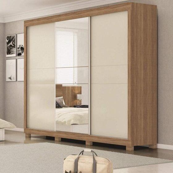 Guarda-Roupa Casal 3 Espelhos 3 Portas de Correr Campinas Móveis Rimo ...