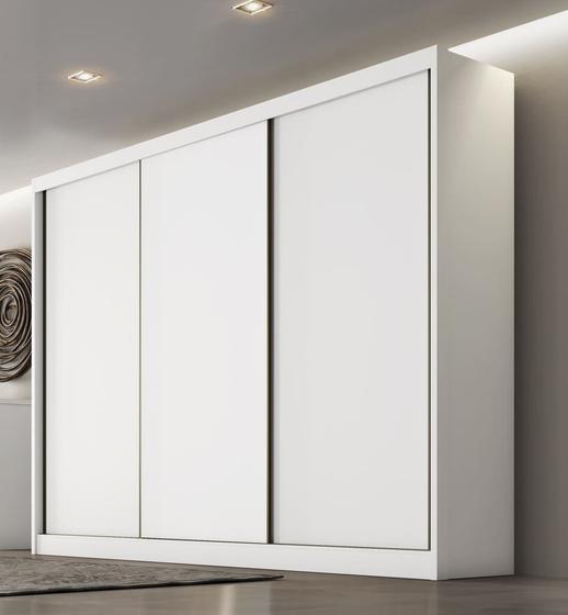 Guarda Roupa Casal 3 Portas 6 Gavetas - Diamond-Branco - Móveis Novo ...