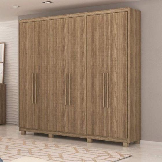 Guarda-Roupa Casal 6 Portas 4 Gavetas Internas Jundiai Móveis Rimo ...
