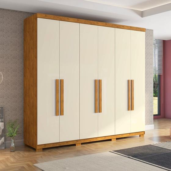 Guarda Roupa Casal 6 Portas 6 Gavetas Monarca Robel - Guarda-Roupa / Roupeiro - Magazine Luiza