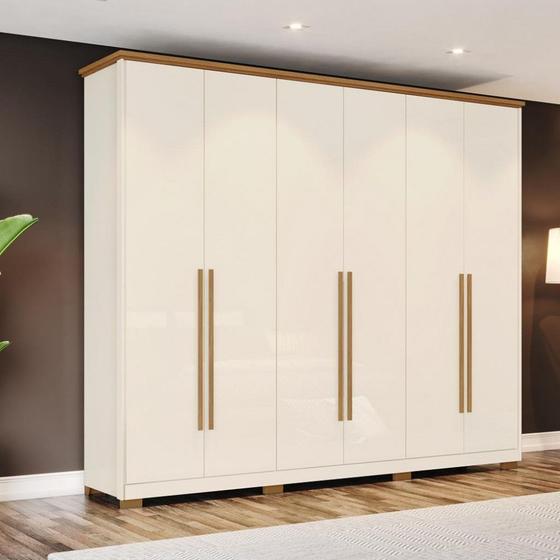 Guarda Roupa Casal 6 Portas 6 Gavetas Verona Henn - Guarda-Roupa ...