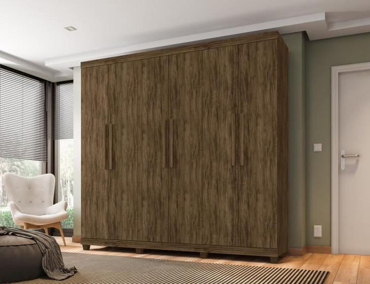 Guarda Roupa Casal 6 Portas Berlim Jacarandá Lanza - Guarda-Roupa / Roupeiro - Magazine Luiza