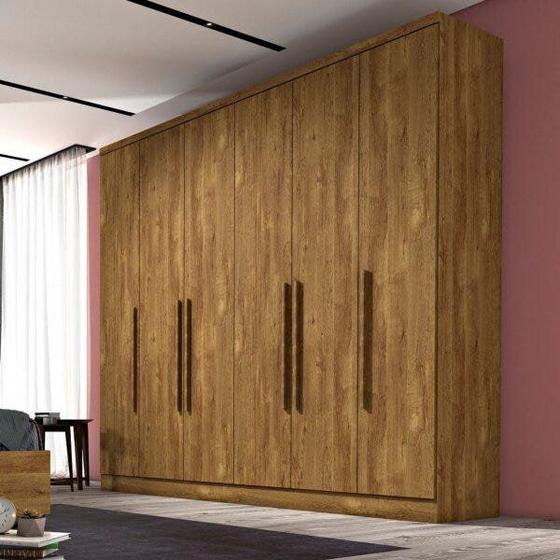 Guarda-Roupa Casal 6 Portas de Bater 4 Gavetas Veneza Tcil Móveis - Guarda-Roupa / Roupeiro ...