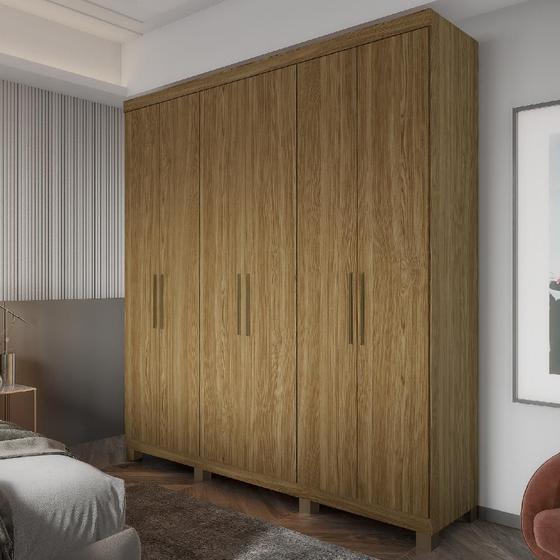Guarda Roupa Casal 6 Portas e 3 Gavetas 100% em MDF Juparanã Rimo ...