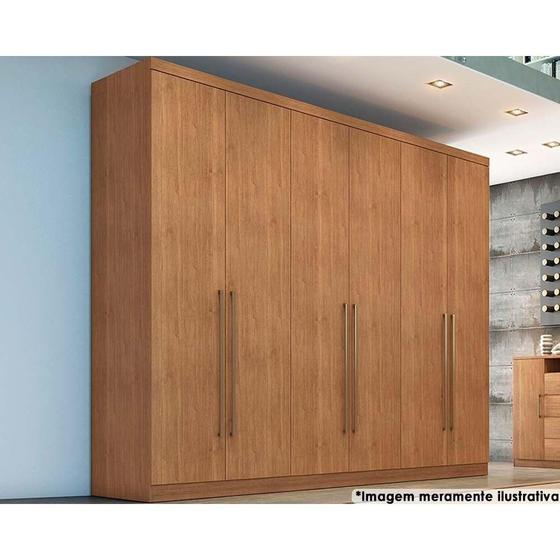 Guarda Roupa Casal 6 Portas e 8 Gavetas Dello Plus Cumaru - Novo ...