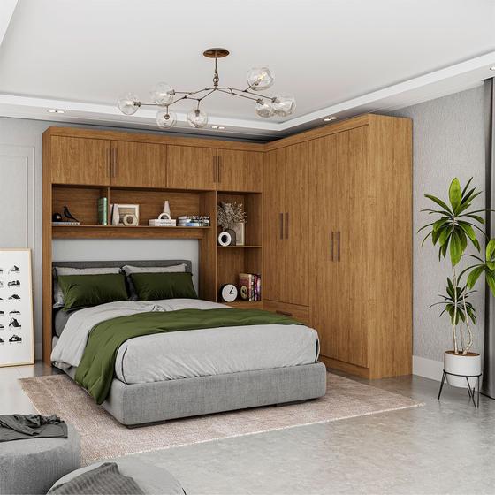 Guarda-Roupa Casal Modulado 4 Portas Hercules 4 Portas 4 Gavetas ...