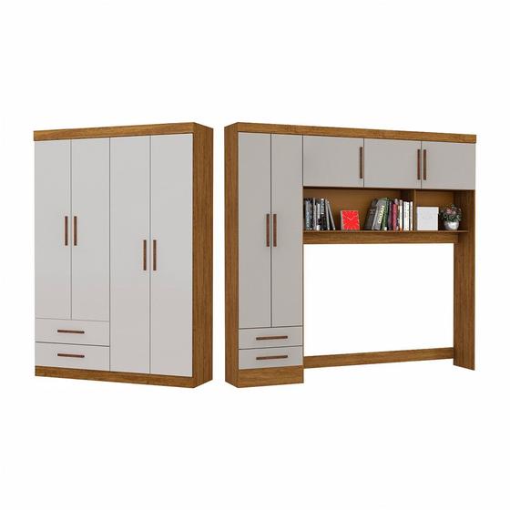 Guarda-Roupa Casal Modulado Hercules 9 Portas 4 Gavetas - Carioca ...