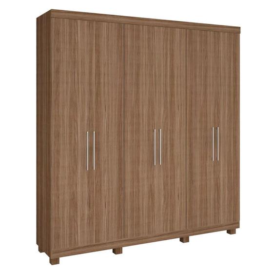 Guarda Roupa Casal Paranoá com 6 Portas e 3 Gavetas Móveis Rimo Freijo ...