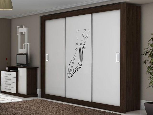 Guarda-Roupa Casal Roma 3 Portas de Correr - 3 Gavetas - Fama Móveis ...