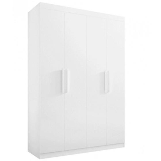 Guarda Roupa Colibri Solteiro 4 Portas 3 Gavetas D Doro Cor Branco ...