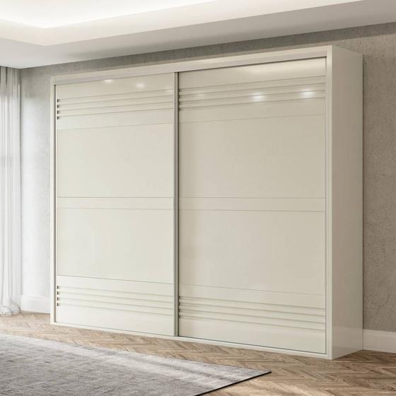 Guarda Roupa com 2 portas de correr 100% MDF 267cm TW603B Dalla Costa ...