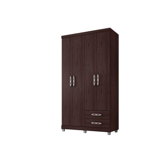 Guarda Roupa com 4 Portas e 2 Gavetas Louise 190 cm - AJL - Guarda ...