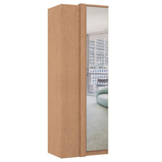 Guarda Roupa de Canto Reto Modulado 1 Porta com Espelho Elegance Móveis ...