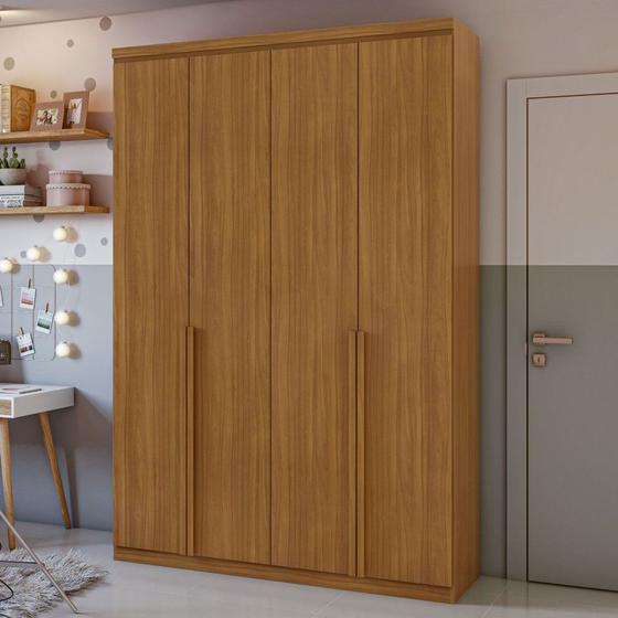 Guarda-Roupa de Solteiro 100% MDF com 04 Portas e 02 Gavetas Alonzo ...