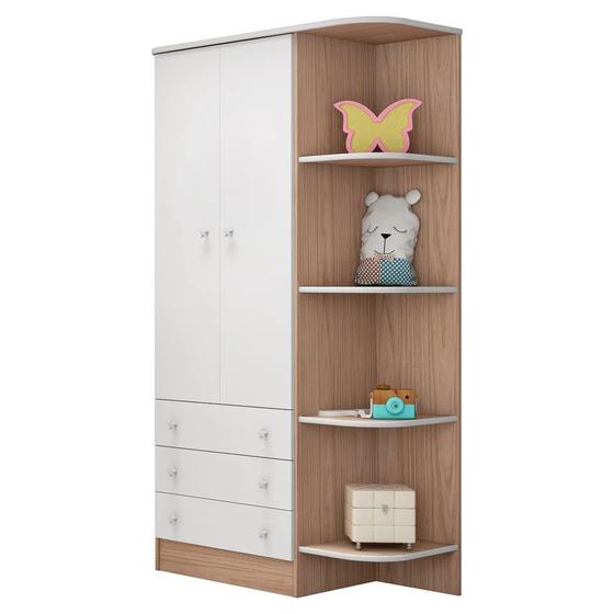 Guarda Roupa Doce Sonho 2 Portas 3 Gavetas - Qmovi - Guarda-Roupa ...