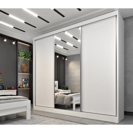 Guarda Roupa Espelhado 3 Portas 6 Gavetas Bergamo Expresso - Espresso ...