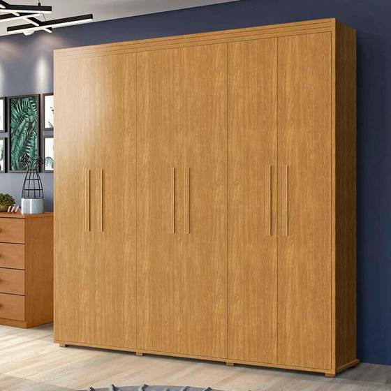 Guarda Roupa Grande De Solteiro 6 Portas 2 Gavetas Cinamomo Skylar Shop ...