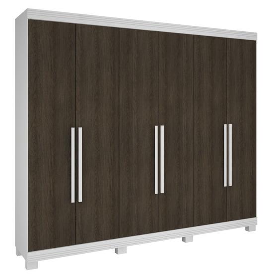 Guarda Roupa Guarapari Plus com 6 Portas e 7 Gavetas Móveis Rimo Branco ...