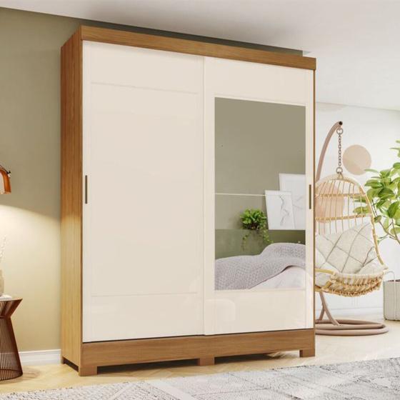 Guarda Roupa Henn 2 Portas Correr Com Espelho - Guarda-Roupa / Roupeiro ...