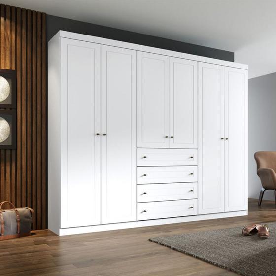 Guarda Roupa Henn Americano 6 Portas 4 Gavetas D205-05 - Guarda-Roupa ...