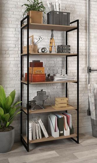 Guarda-roupa Industrial Closet Modulado Metal Madeira Aberto AJL ...