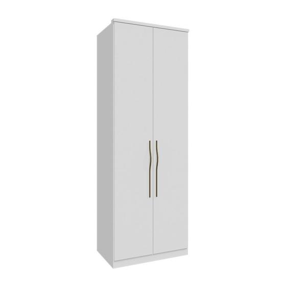 Guarda Roupa Modulado 2 Portas 3 Gavetas 84,1cm Setiba Rimo Branco ii ...
