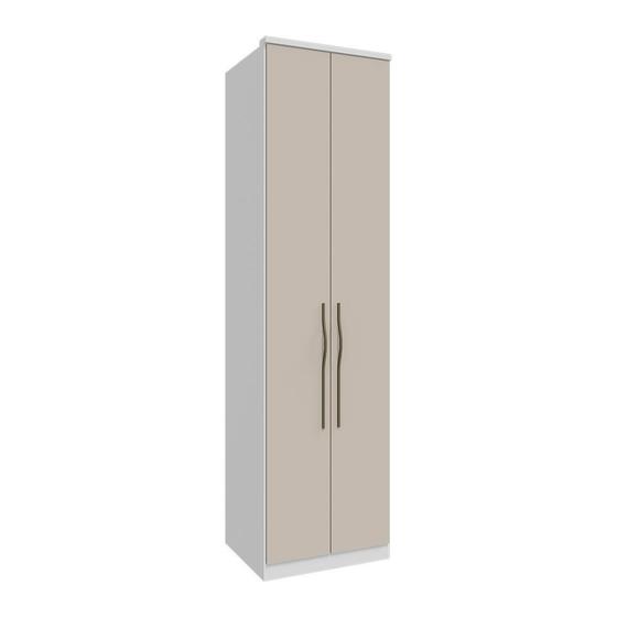 Guarda Roupa Modulado 2 Portas 4 Prateleira Setiba 629mm Rimo Branco ...