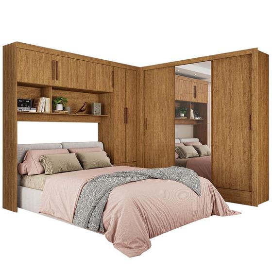 Guarda Roupa Modulado Carioca Santiago Casal 8 Portas 5 Gavetas e ...