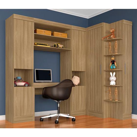 Guarda Roupa Modulado Com Penteadeira Cleo Boreal - Móveis Arapongas ...