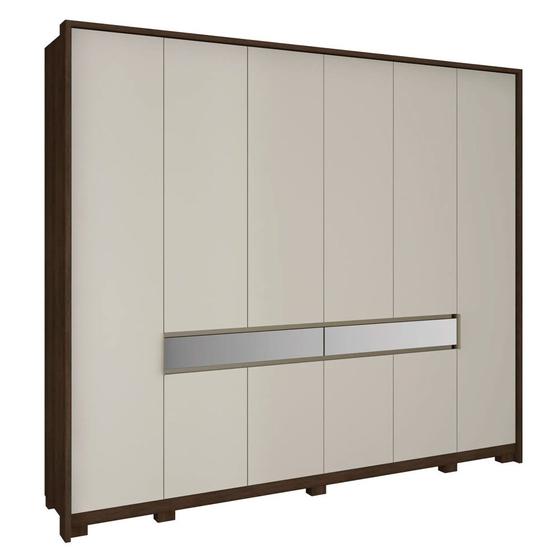 Guarda Roupa Regência com 10 Portas e 8 Gavetas Móveis Rimo Tauari/Off ...