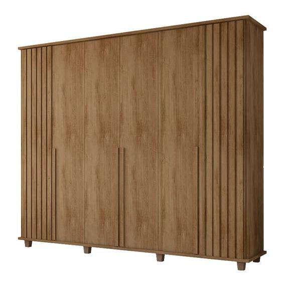 Guarda Roupa Ripado Casal 6 Portas 240cm França RV Móveis Cinamomo ...